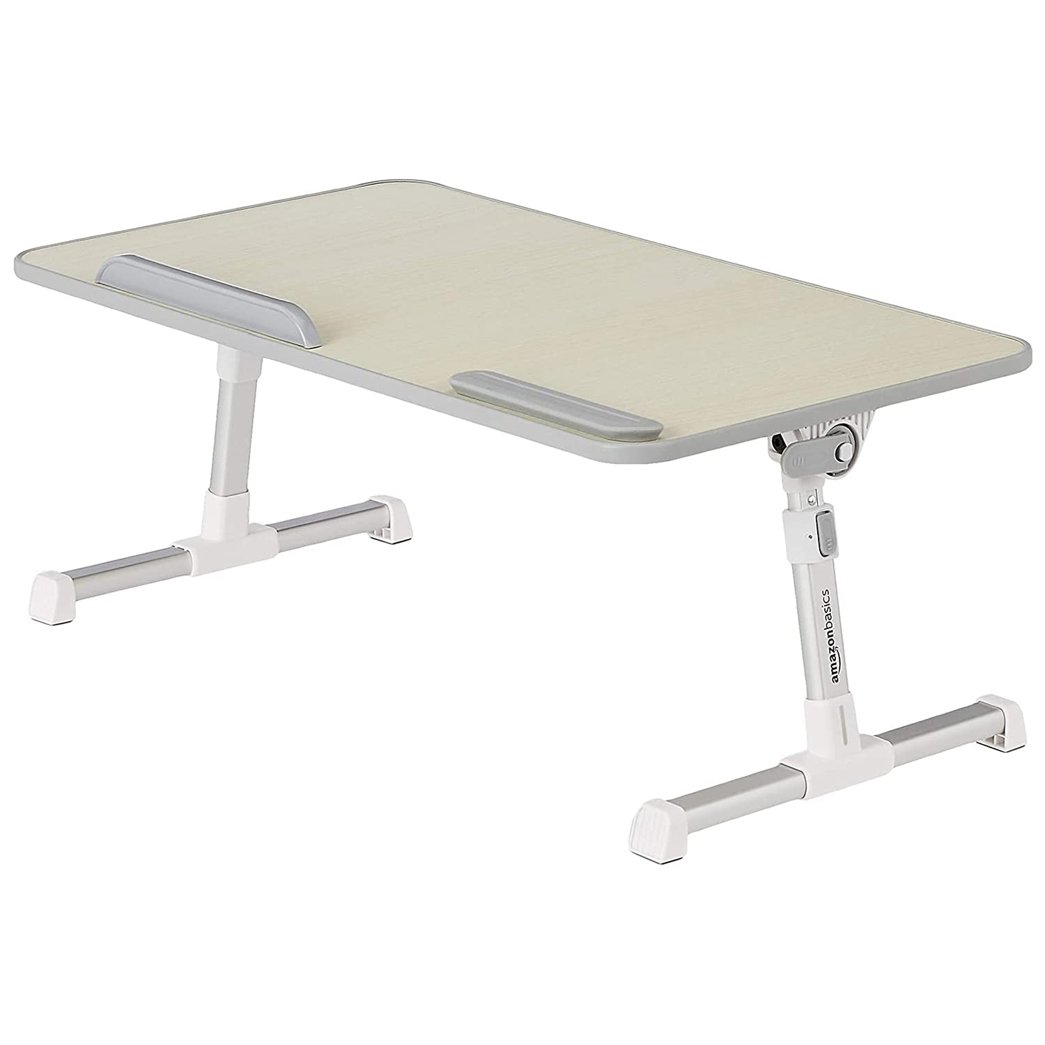 Amazon Basics Adjustable Laptop Tray Table - Lap Desk Fits up to 17-Inch Laptop - Medium