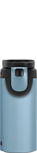 CamelBak Forge Flow Coffee & Travel Mug, Insulated Stainless Steel - Non-Slip Silicon Base - Easy One-Handed Operation - 12oz, Dusk Blue