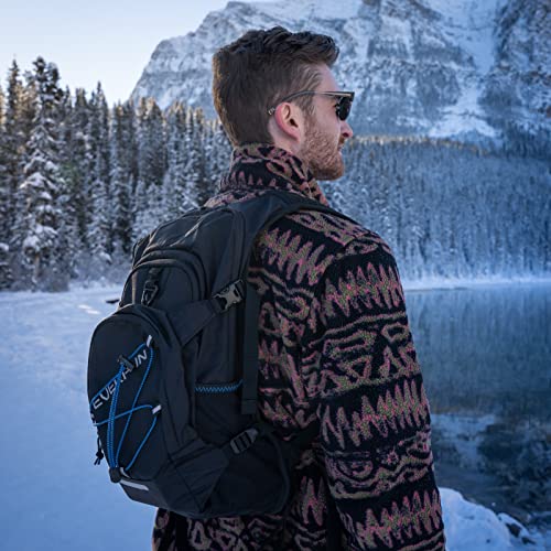 EVERFUN 18L Hydration Backpack with Free 2L Water Bladder BPA Free Lightweight Insulation Hiking Pack Tactical Backpack Women Men Hydration Day Rucksack for Cycling, Climbing, Camping, Hiking, Black