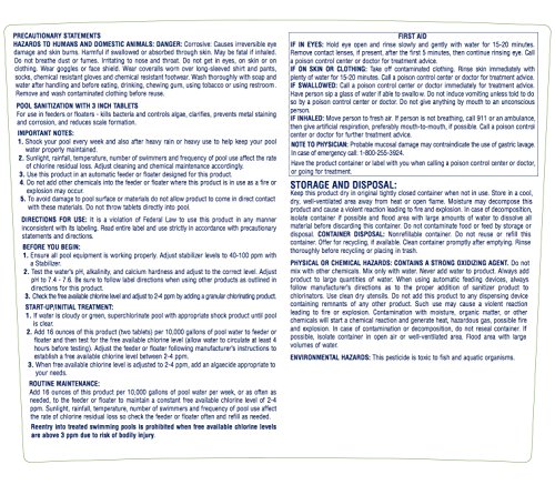 Robelle 1440M-K 5-in-1 3-Inch Multi-Purpose Swimming Pool Chlorine Tabs, 35-Pounds