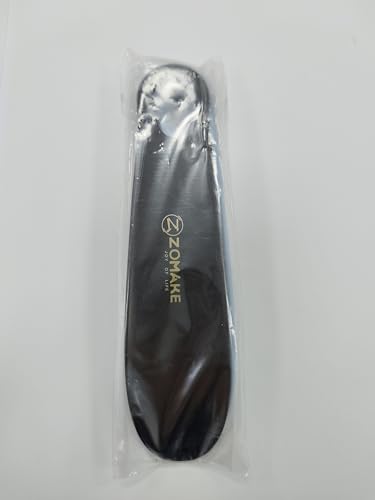 ZOMAKE Plastic Shoe Horn with Hook, 7.3 Inch Small Travel Shoe Horns for Kids, Seniors, Men, Women, Black, Blue(Pack of 2)