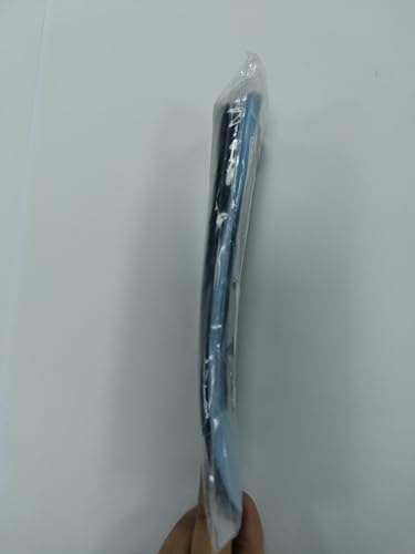 ZOMAKE Plastic Shoe Horn with Hook, 7.3 Inch Small Travel Shoe Horns for Kids, Seniors, Men, Women, Black, Blue(Pack of 2)