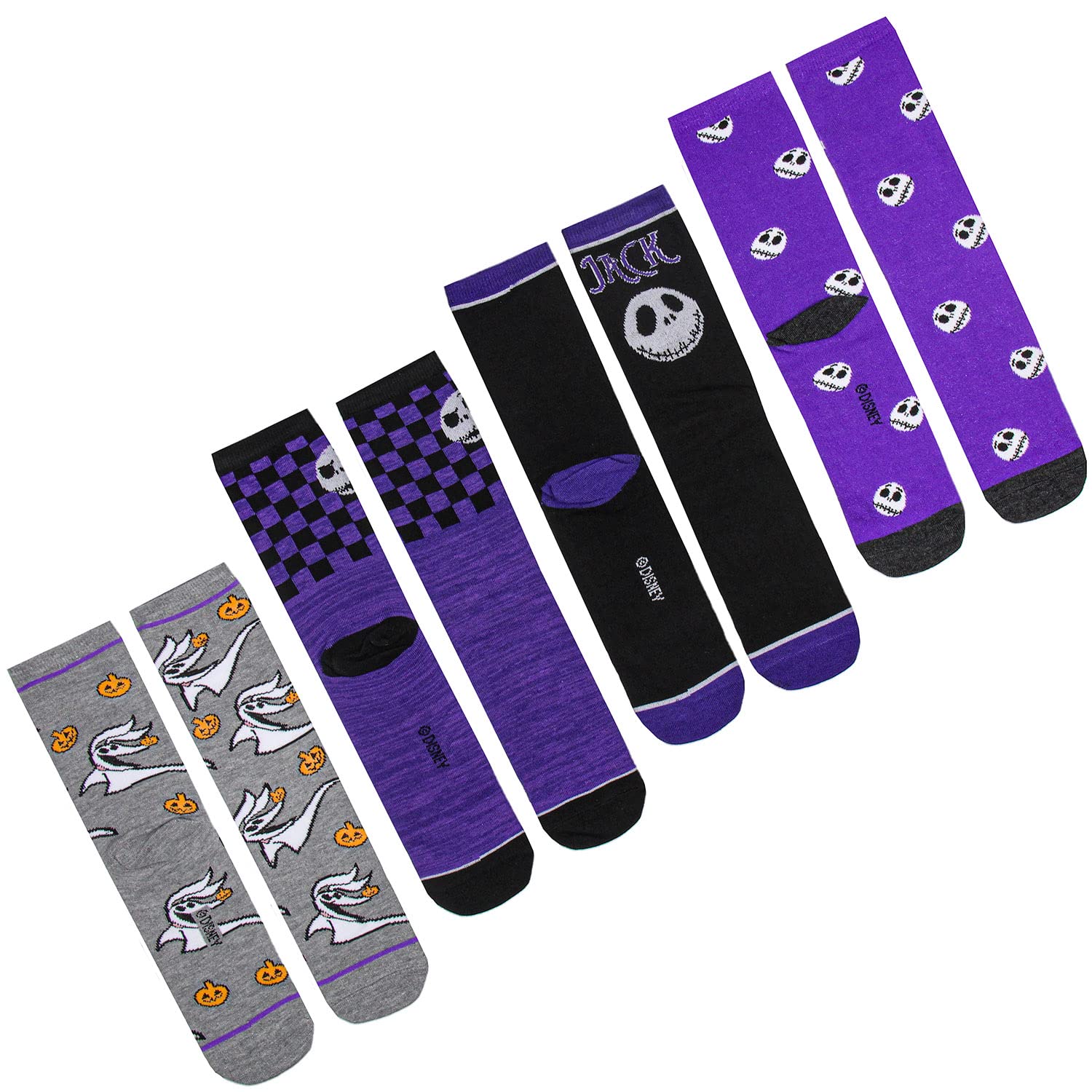 Disney Nightmare Before Christmas 12 Days of Socks Ankle and Crew Character Designs 12 Pair Socks Box Set