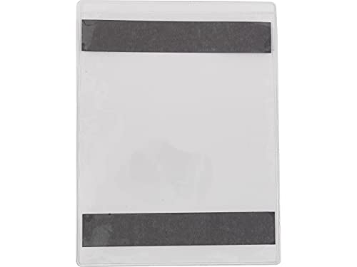 Staples Shop Ticket, 8.5" x 11", Clear Magnetic, 15/Pk