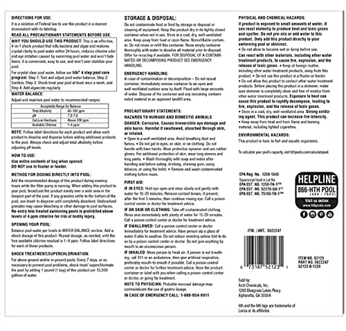 HTH 52123 Super Shock Treatment Swimming Pool Chlorine Cleaner, 1 lb (Pack of 15)