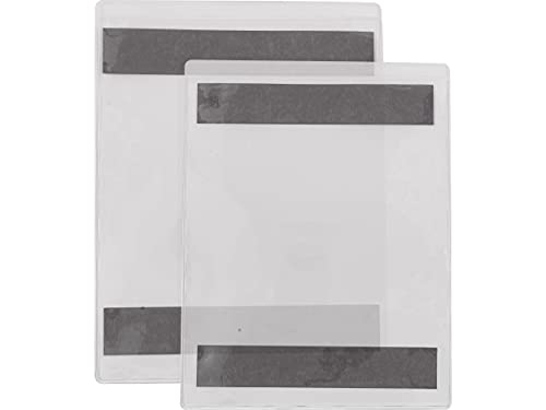 Staples Shop Ticket, 8.5" x 11", Clear Magnetic, 15/Pk