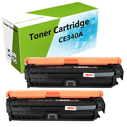 651A CE340A CE341A CE342A CE343A Toner Cartridge for HP, Compatible Laserjet Enterprise 700 Color M775dn M775f M775z M775z+ Printer Black*2