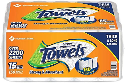 Member's Mark Super Premium 2-Ply Paper Towels (15 Rolls, 146 Sheets per Roll) (15 Rolls)