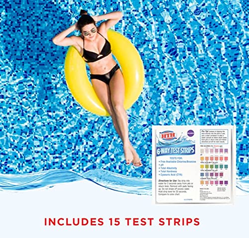 HTH 52123 Super Shock Treatment Swimming Pool Chlorine Cleaner, 1 lb (Pack of 15)
