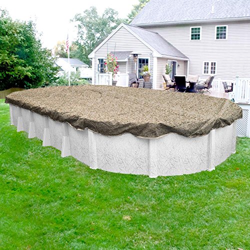 Robelle 531530-4 Desert Camo Winter Pool Cover for Oval Above Ground Swimming Pools, 15 x 30-ft. Oval Pool