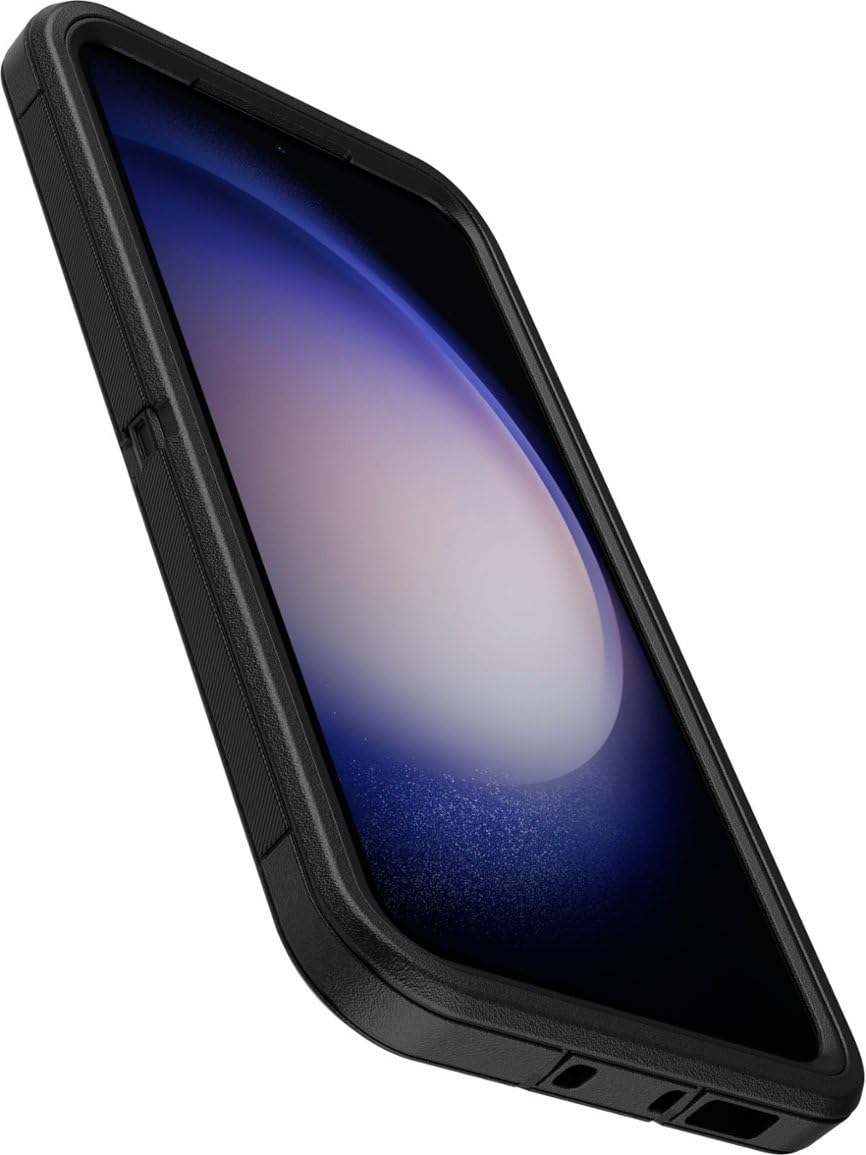 OtterBox Galaxy S23+ (Only) - Defender Series Case - Black, Rugged & Durable - with Port Protection - Case Only - Microbial Defense Protection - Non-Retail Packaging