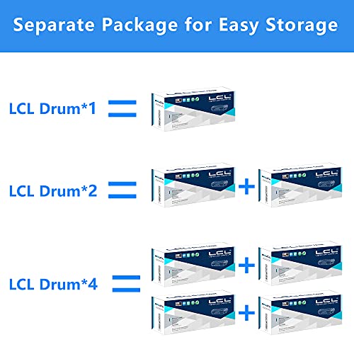 LCL Compatible Drum Unit Replacement for Brother DR730 DR-730 12000 Pages HL-L2350DW HL-L2390DW HL-L2395DW HL-L2370DW HL-L2310D HL-L2357DW HL-L2370DN MFC-L2710DW MFC-L2750DW (2-Pack Black)