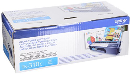 3 X Brother TN310C Toner Cartridge for Brother Laser Printer Toner - Retail Packaging - Cyan