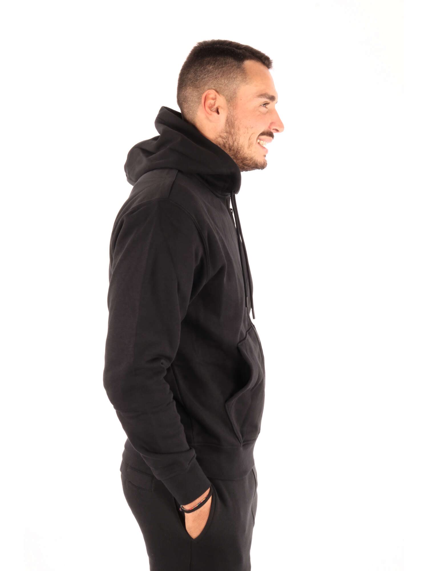 Jordan Men's Black Essential Fleece Full-Zip Hoodie (DQ7350 010) - L