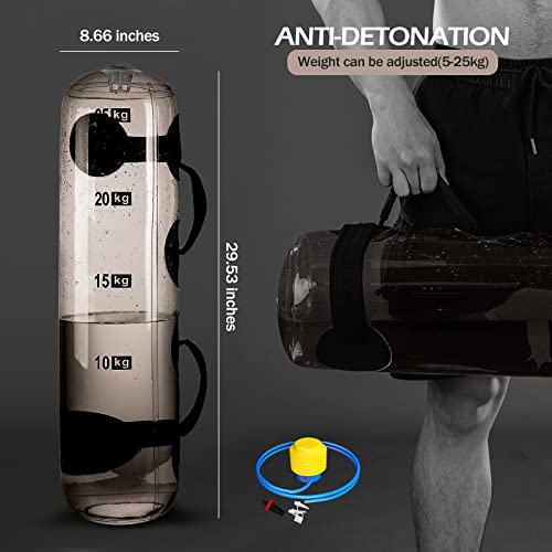Water Weights Aqua Bag, Workout Sandbag Alternative Strength Training Sand Bag Portable Stability Fitness Equipment β Ultimate Core and Balance Training for Home Gym β 55 LBS