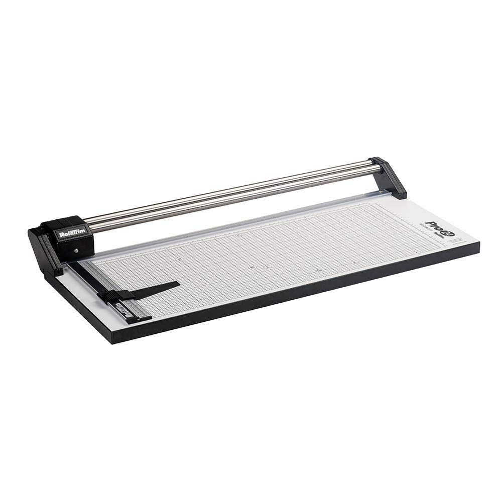 Rotatrim Pro 24 Inch Cut Professional Paper Cutter/Trimmer Precision Rotary Trimmer with Self-Sharpening Precision Steel Blades & Twin Stainless Steel Guide Rails (RCPRO24i)