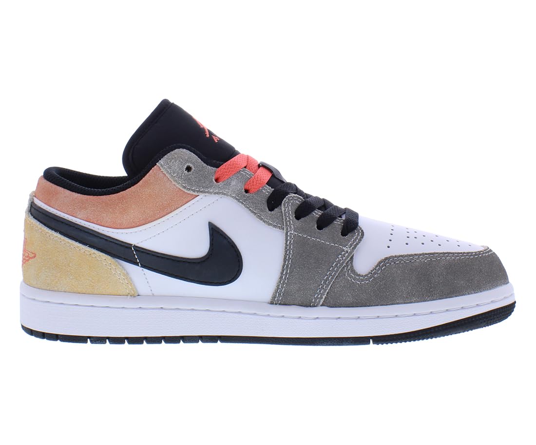 Jordan Nike Air 1 Low SE Flight Club Men's Shoes Black/Magic Ember/White/Sundial DX4334 008 - Size 12