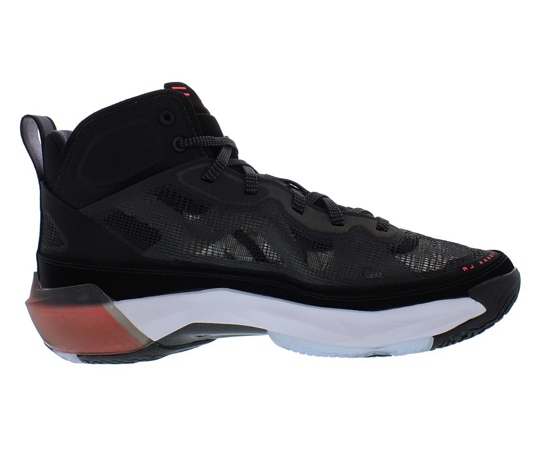 Nike Men's Air Jordan XXXVII Basketball Shoe (Black/White/Hot Punch/Multi-Colour, us_Footwear_Size_System, Adult, Men, Numeric, Medium, Numeric_10)