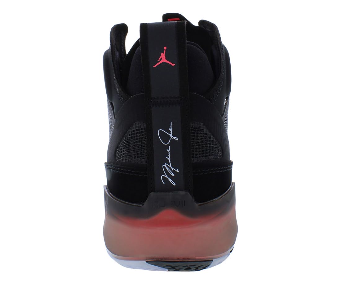 Nike Men's Air Jordan XXXVII Basketball Shoe (Black/White/Hot Punch/Multi-Colour, us_Footwear_Size_System, Adult, Men, Numeric, Medium, Numeric_10)