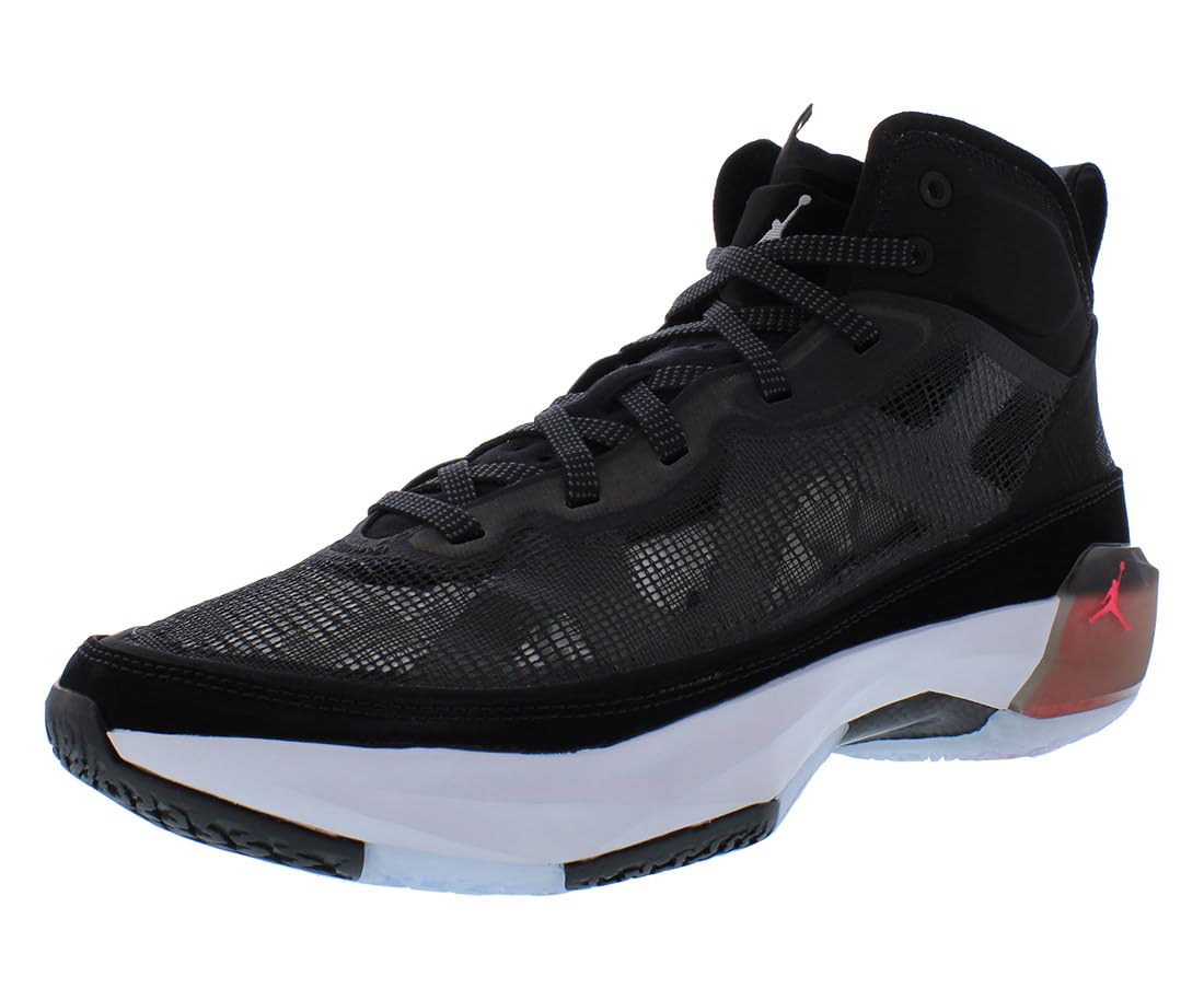 Nike Men's Air Jordan XXXVII Basketball Shoe (Black/White/Hot Punch/Multi-Colour, us_Footwear_Size_System, Adult, Men, Numeric, Medium, Numeric_10)