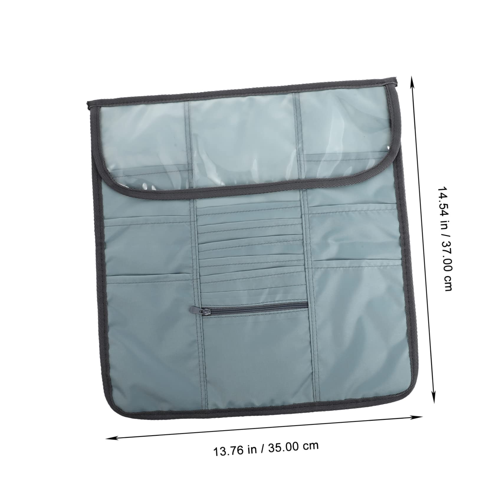 Healifty Hanging Storage Bags 1Pc Knitting Needles Organizer Crochet Needles Bag Crochet Hooks Case Pouch Roll Bag Holder Organizer (White Gray) Embroidery Accessories