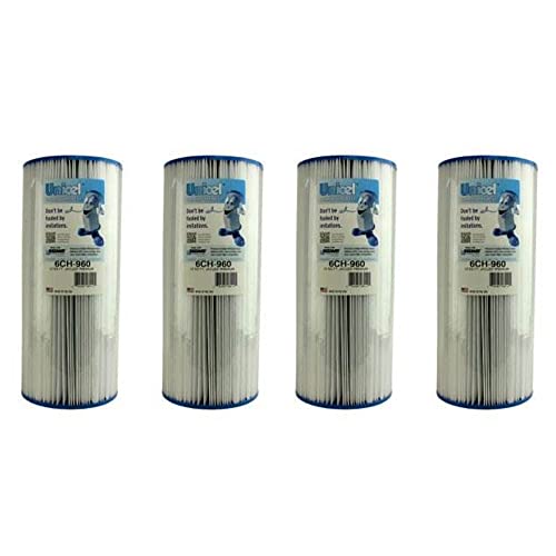 Unicel 4 6CH-960 Premium Replacement Pool Spa Filter Cartridges 6540-476