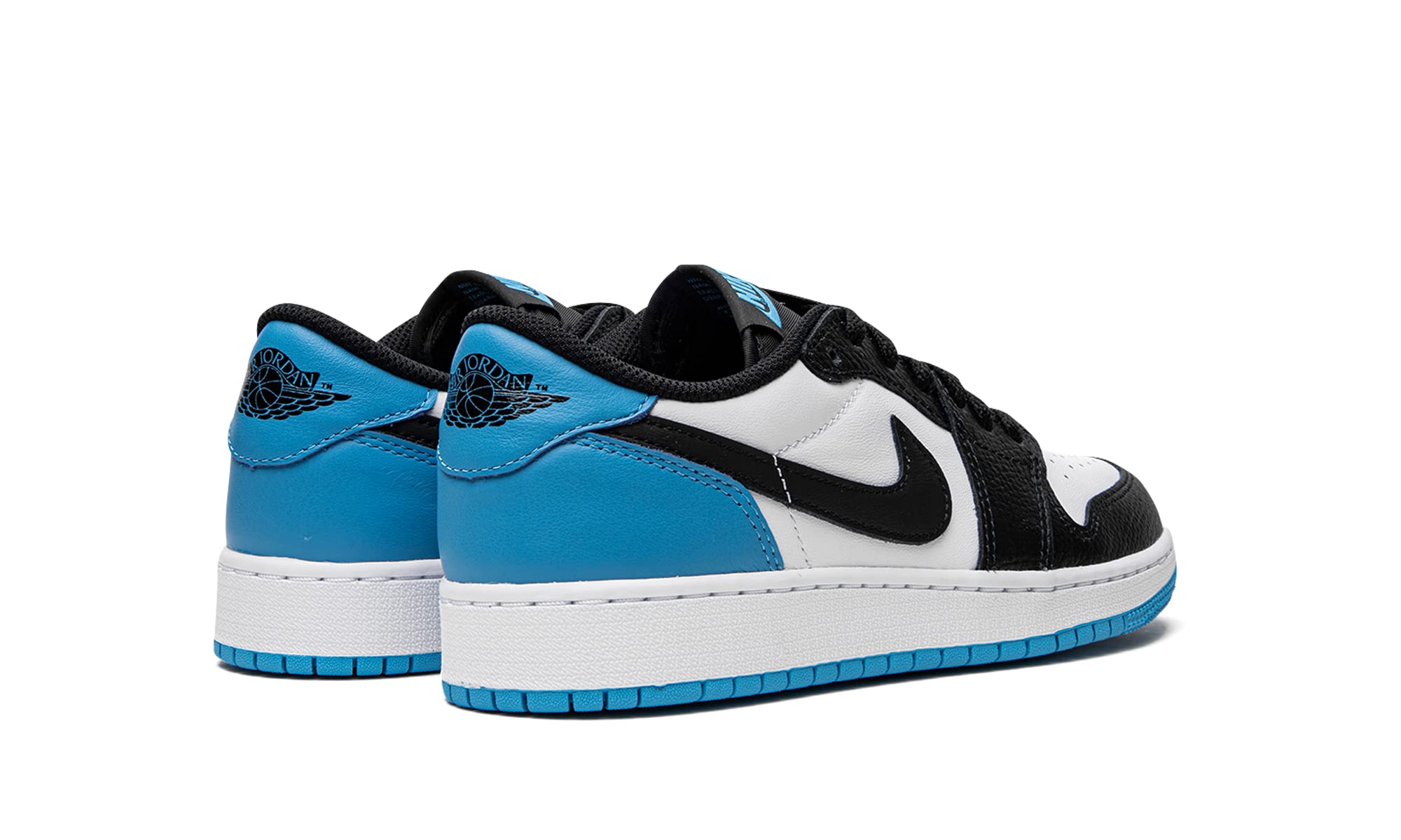Nike Jordan Youth Air 1 Retro Low OG GS CZ0858 104 UNC - Size 4Y White/Dk Powder Blue-black