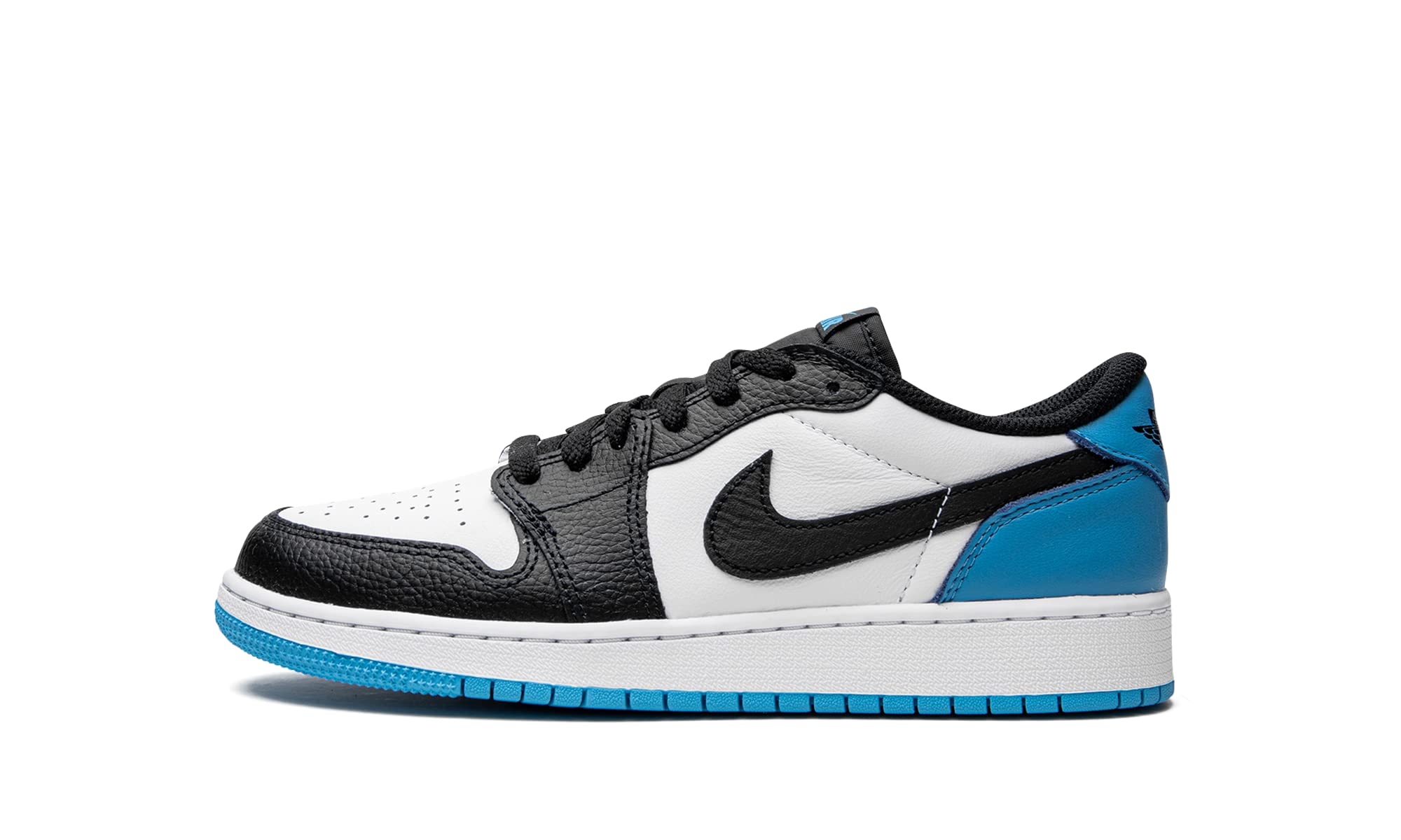Nike Jordan Youth Air 1 Retro Low OG GS CZ0858 104 UNC - Size 4Y White/Dk Powder Blue-black