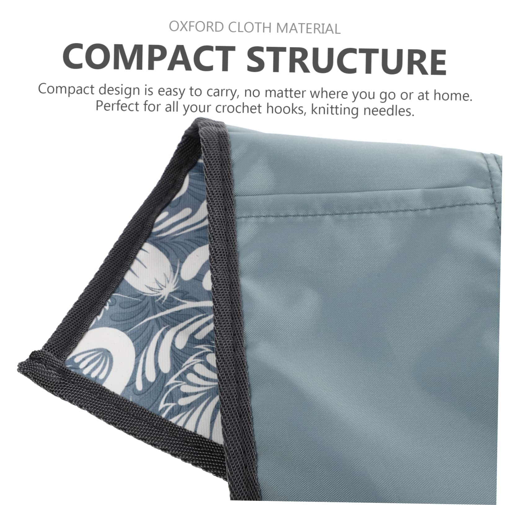 Healifty Hanging Storage Bags 1Pc Knitting Needles Organizer Crochet Needles Bag Crochet Hooks Case Pouch Roll Bag Holder Organizer (White Gray) Embroidery Accessories