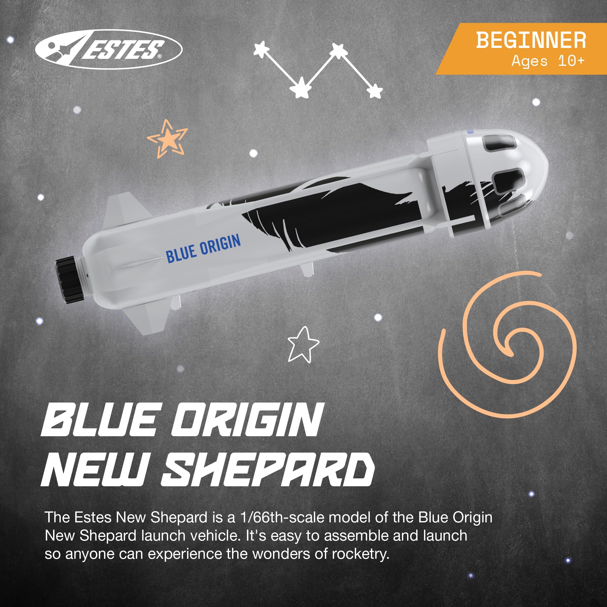 Estes Blue Origin New Shepard 2198 | Beginner Level