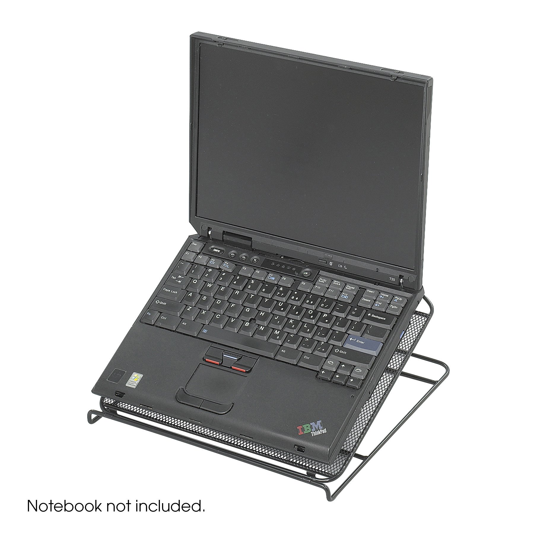 Safco Products 2161BL Onyx Mesh Laptop Stand (Qty. 1), Black