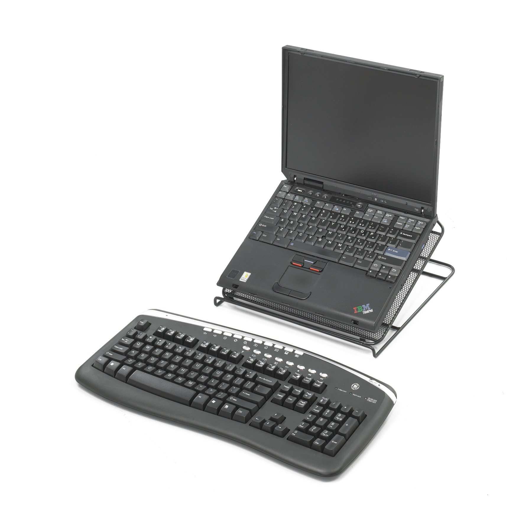 Safco Products 2161BL Onyx Mesh Laptop Stand (Qty. 1), Black