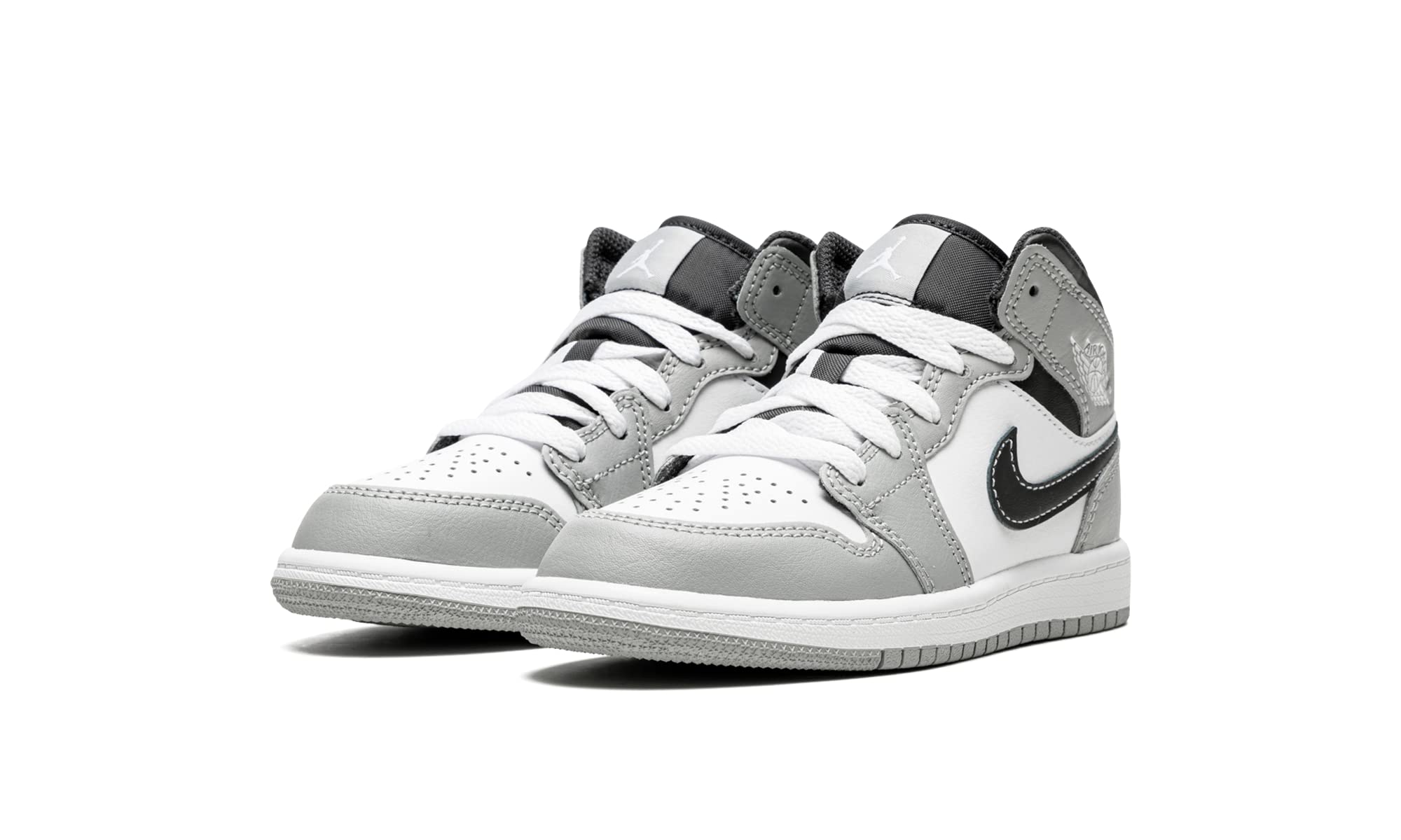 Jordan Preschool 1 Mid PS 640734 078 Light Smoke Grey - Size 10.5C