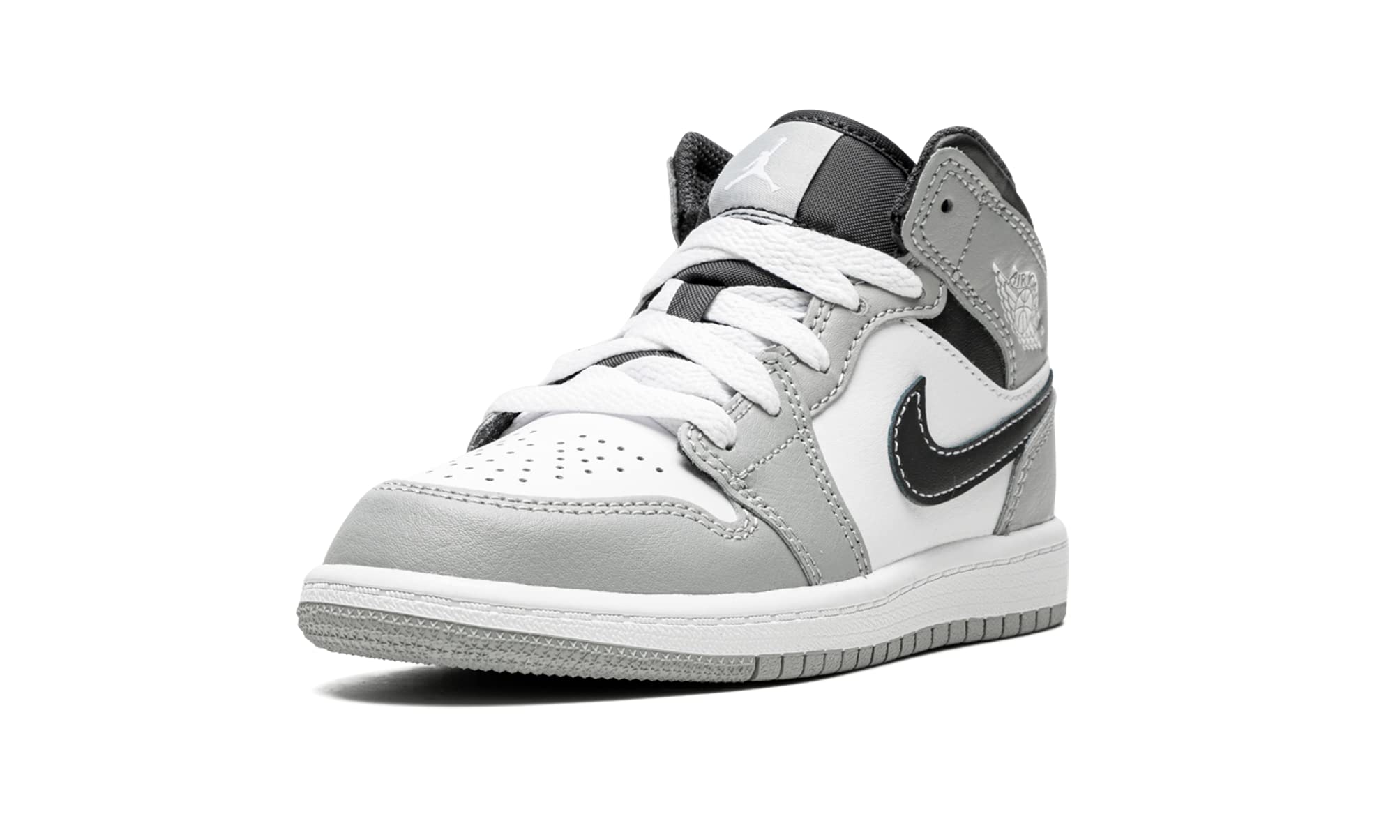 Jordan Preschool 1 Mid PS 640734 078 Light Smoke Grey - Size 10.5C