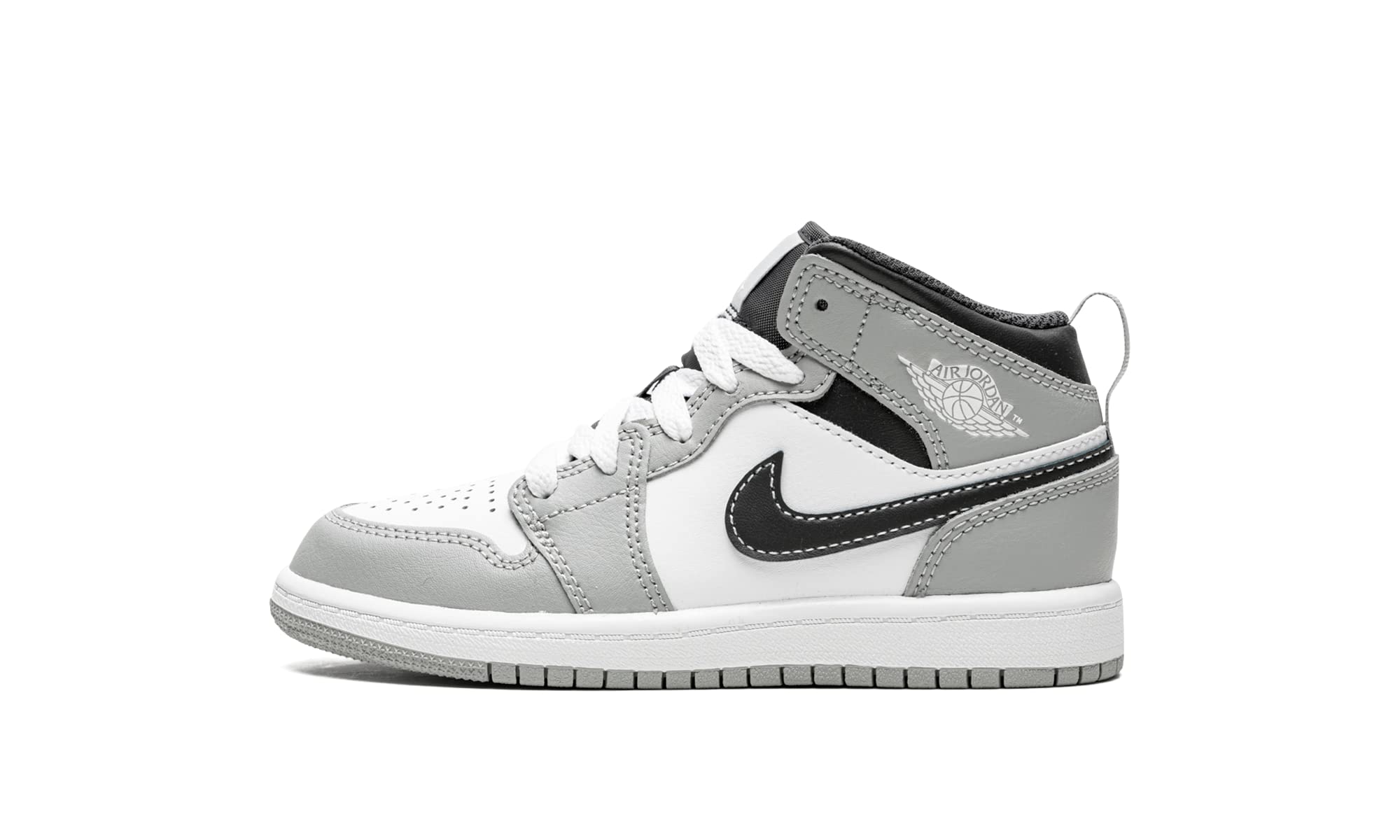 Jordan Preschool 1 Mid PS 640734 078 Light Smoke Grey - Size 10.5C