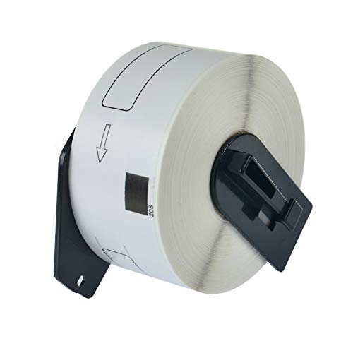 KCYMTONER 3 Rolls Compatible for Brother DK-1208 White Die Cut Large Shipping Paper Labels,1-1/2 Inches (38mm) by 90mm (3-1/2"), use in Ptouch QL-500 QL-710W QL-1050 QL-1060N Series Label Maker