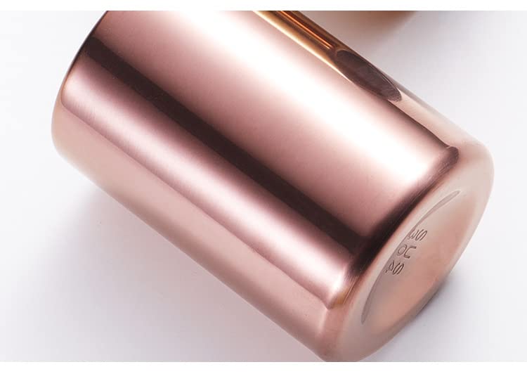 1 Piece Stainless Steel Fruit Fork Holder Cocktail Fork Holder Jar Stainless Steel Kitchen Utensil Holder Food Pick Forks Holder Coffee Spoon Holder Cup, Rose-Gold