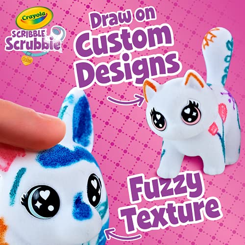 Crayola Scribble Scrubbie Pets Tub Set, Toys for Girls & Boys, Gifts for Kids, Ages 3, 4, 5, 6