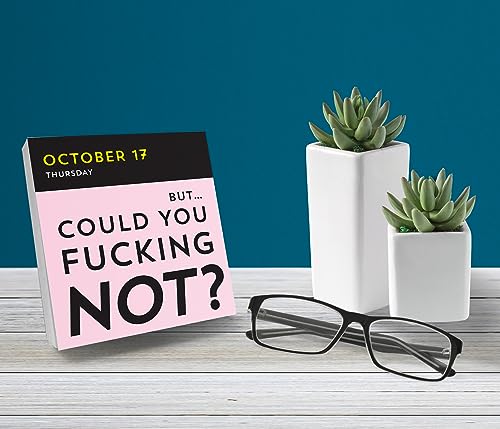 A F*cking 2024 Boxed Calendar: A Daily Dose of Zero F*cks (Funny Daily Desk Calendar, White Elephant Gag Gift for Adults)