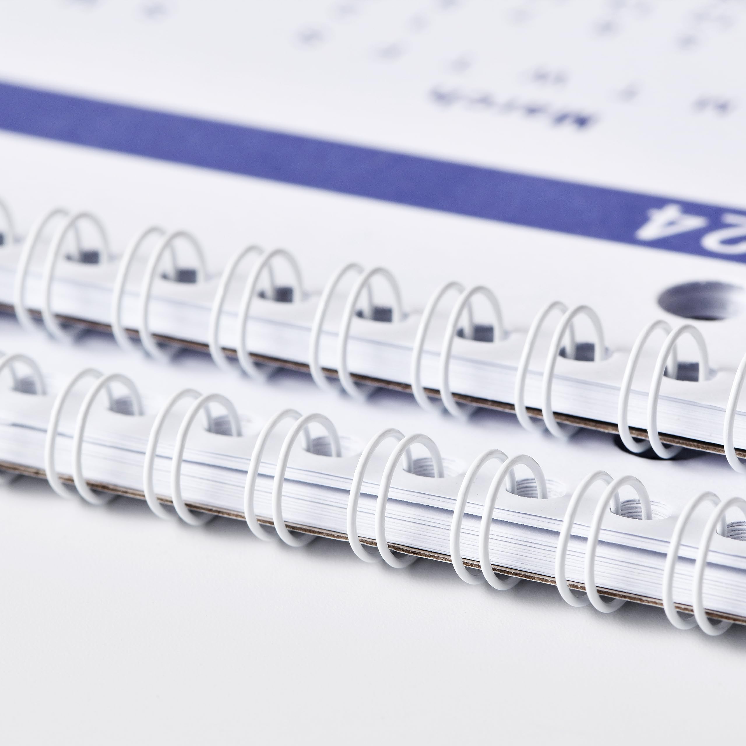 2024 Calendar - 2024 Wall Calendar, JAN. 2024 - DEC. 2024, 11" x 8.5", 12 Monthly Calendar 2024 with Twin-Wire Binding + Hanging Hook + Unuled Blocks with Julian Dates - Purple