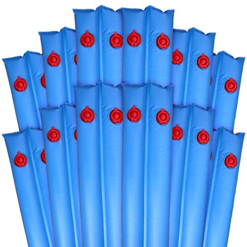 Robelle 3811-12 Deluxe 16g. Double-Chamber 10-Foot Blue Winter Water Tube For Swimming Pool Covers, 12-Pack