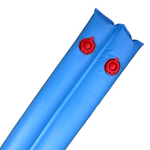 Robelle 3811-12 Deluxe 16g. Double-Chamber 10-Foot Blue Winter Water Tube For Swimming Pool Covers, 12-Pack