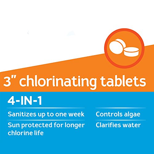 HTH 42014 Super 3-inch Chlorinating Tablets Swimming Pool Chlorine, 35 lbs