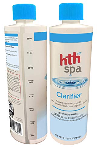 HTH Spa 86221 Clarifier Spa and Hot Tub Cleaner, 16 fl oz