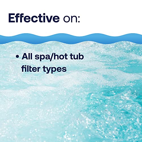 HTH Spa Care Filter Cleaner, Spa & Hot Tub Chemical Deep Cleans Filter, Extends Filter Life, 16 oz
