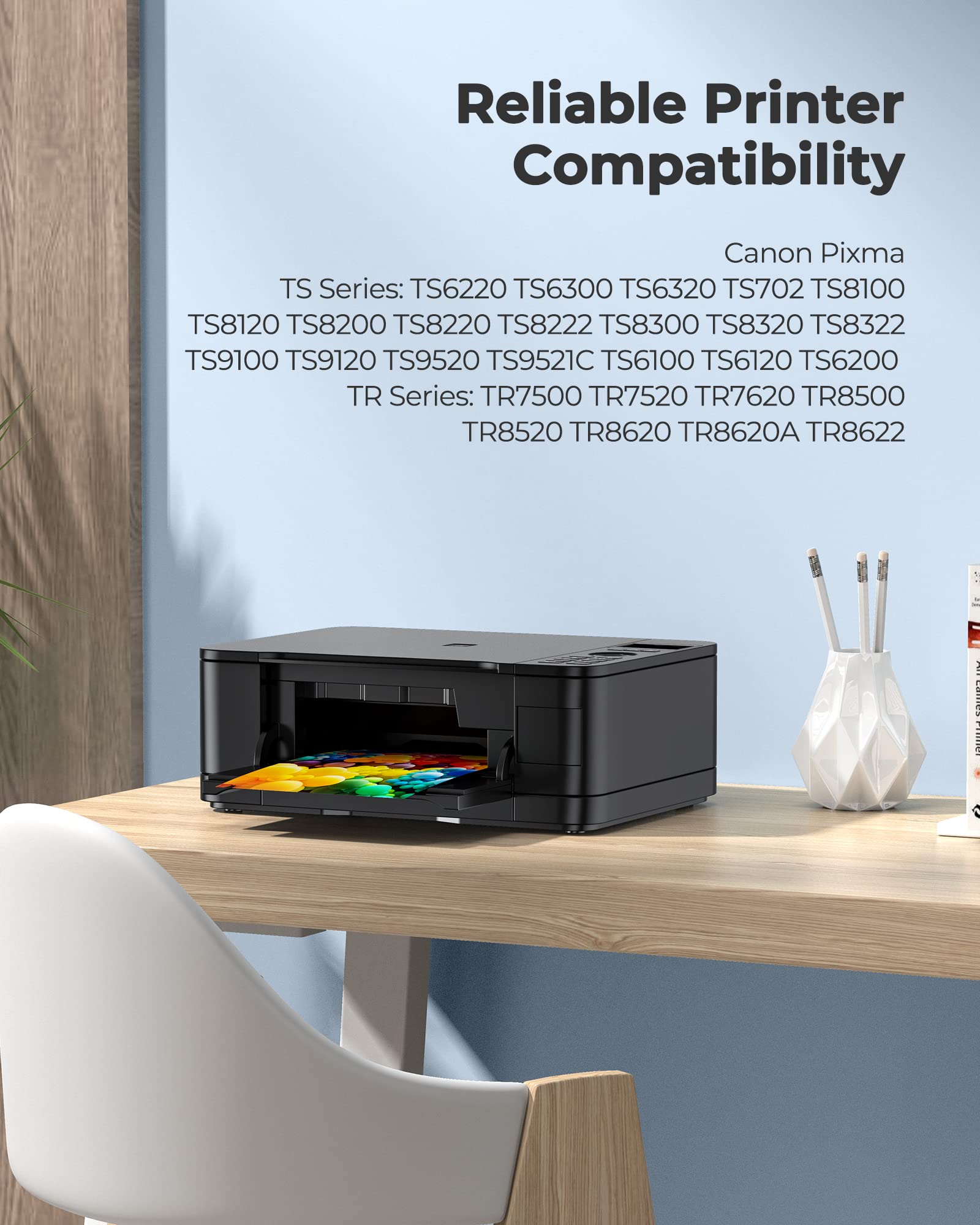 PGI-280XXL/CLI-281XXL Ink Cartridges Compatible Replacement for Canon 280 281 Ink Cartridges Use to Canon Pixma TS8120 TS9120 TS8220 TS8320 TS8300 TS8322 TS9100 6 Value Pack