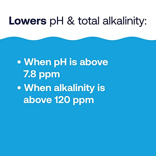 HTH Pool Care pH Down, Lowers pH, Swimming Pool Chemical, 5 Lbs