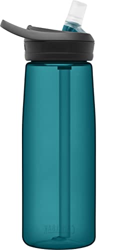 CamelBak Eddy+ Water Bottle with Tritan Renew – Straw Top, 25 oz Lagoon