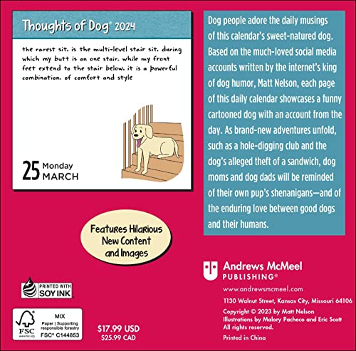 Thoughts of Dog 2024 Day-to-Day Calendar