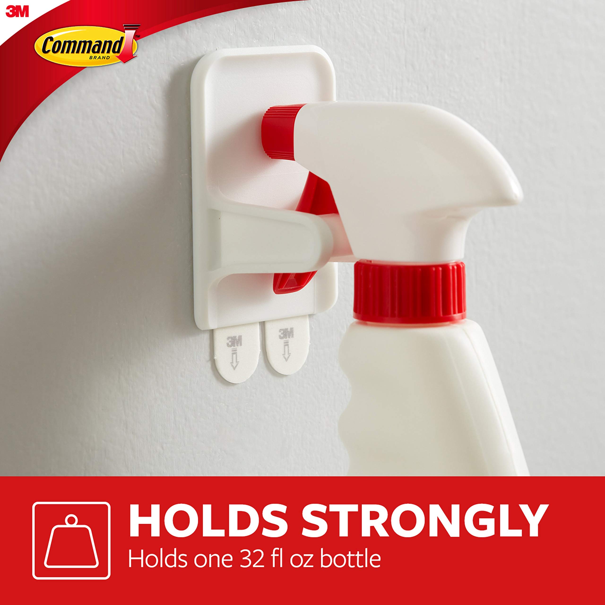 Command Spray Bottle Hangers Value Pack, 2-Hangers, 4-Large Strips (17009-HW2ES) (3)